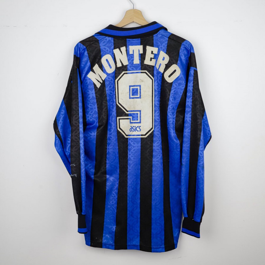 1995/1996 Atalanta Home Montero 9 Jersey