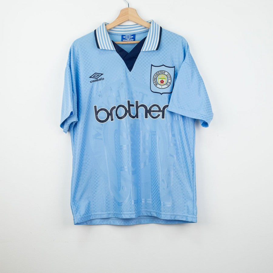 Manchester City Umbro 1995/1996 Home Shirt – LE 7 SORELLE